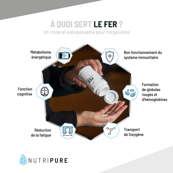 Bisglycinate de Fer - Meilleure Assimilation et Confort Digestif