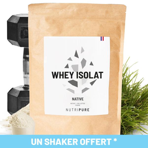 Whey Isolate Native Zéro Lactose : protéine française pour musculation